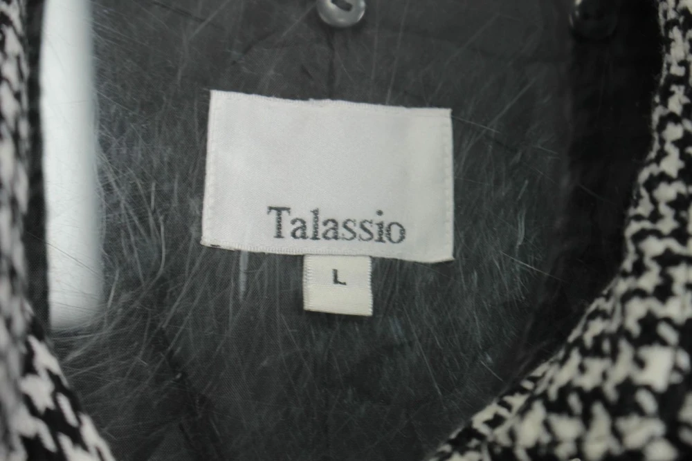 (90%세일)TALASSIO 울 혼방 체크 코트 - Women - 빈옷